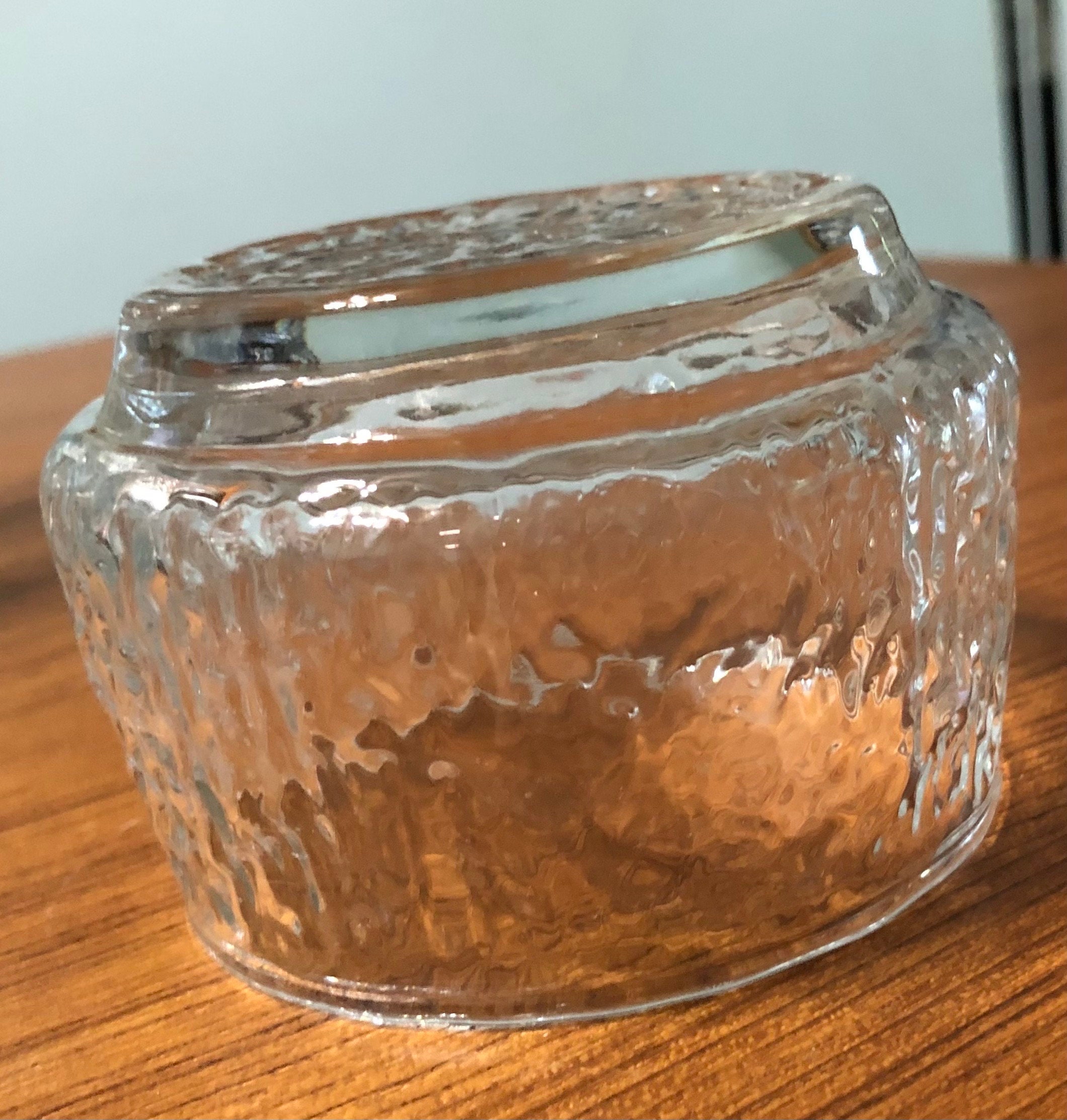 Ravenhead Siesta Bark Textured Clear Stackable Drinking Dessert Glass ...