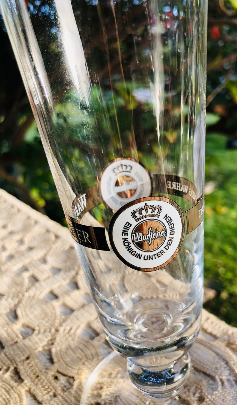 Warsteiner Beer 0.4L Stemmed Fluted Pilsner Glass German Beer ...