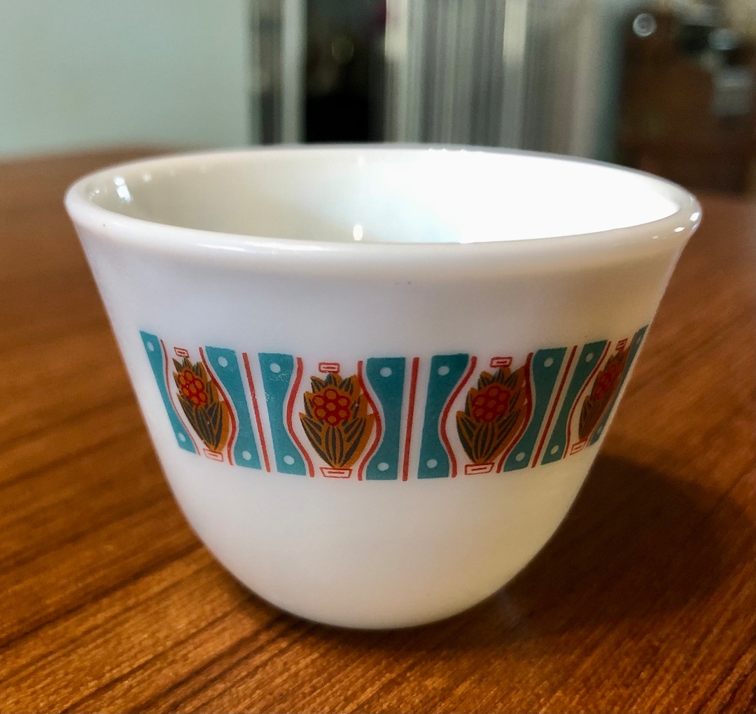 Arabic Cawa Gawa Cup Arabian Coffee Opalex Opal Ware Milk Glass Saudi ...