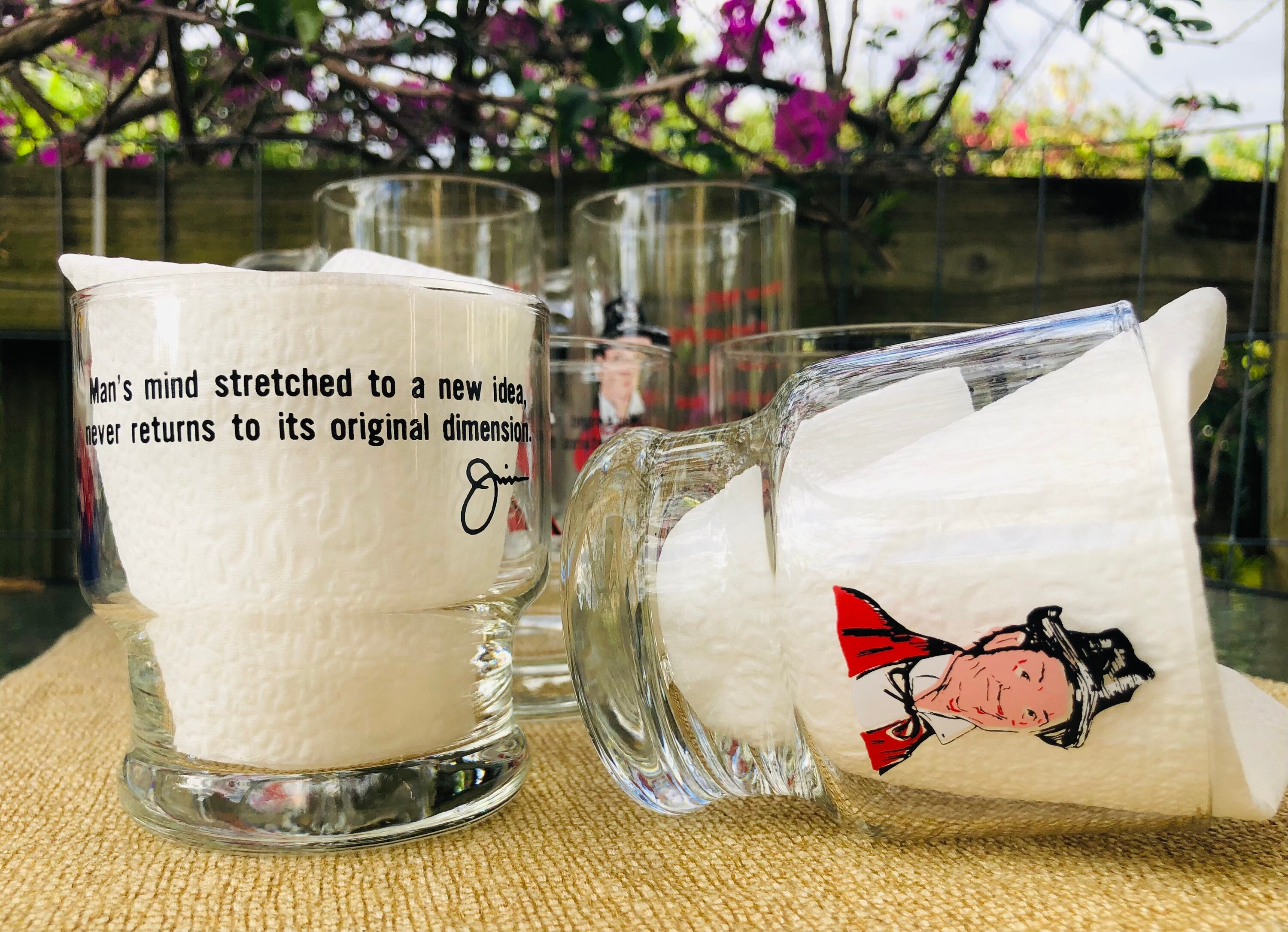 The Gay Philosopher by Henry Major Glassware Clown W/clever Quotes ...