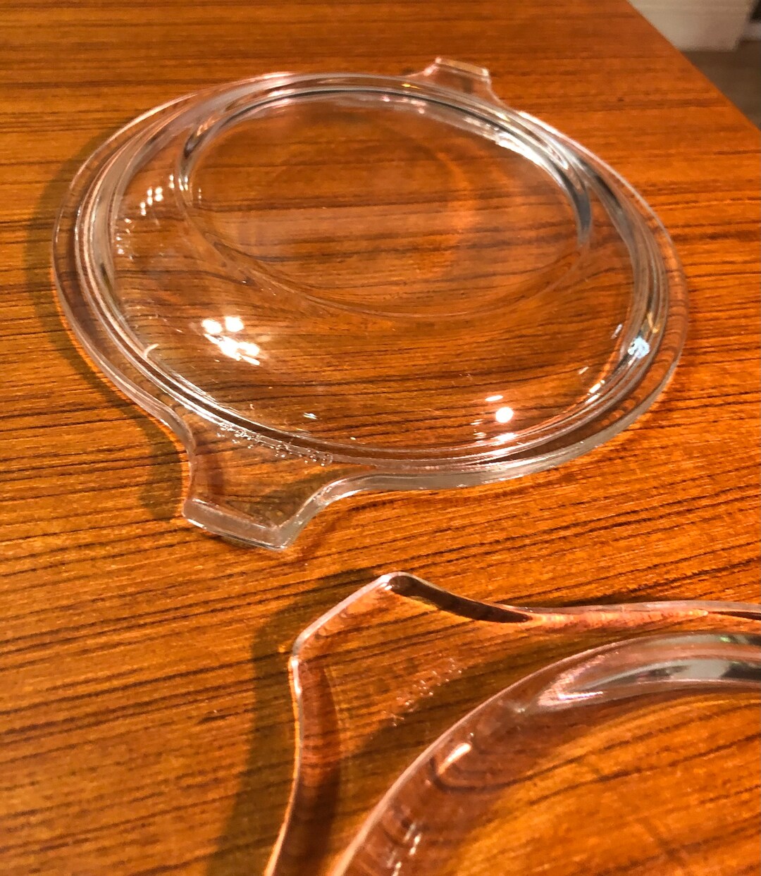 Pyrex Clear Glass Tab Handle Replacement Casserole Container Lids 681-C ...