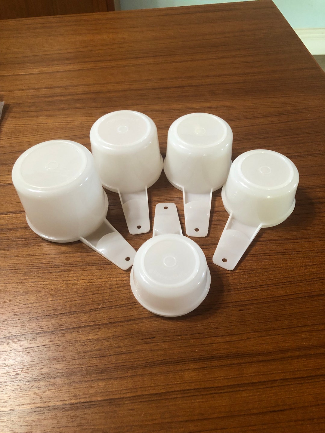 Tupperware White Translucent Clear Measuring Cup Nesting Stacking Set ...