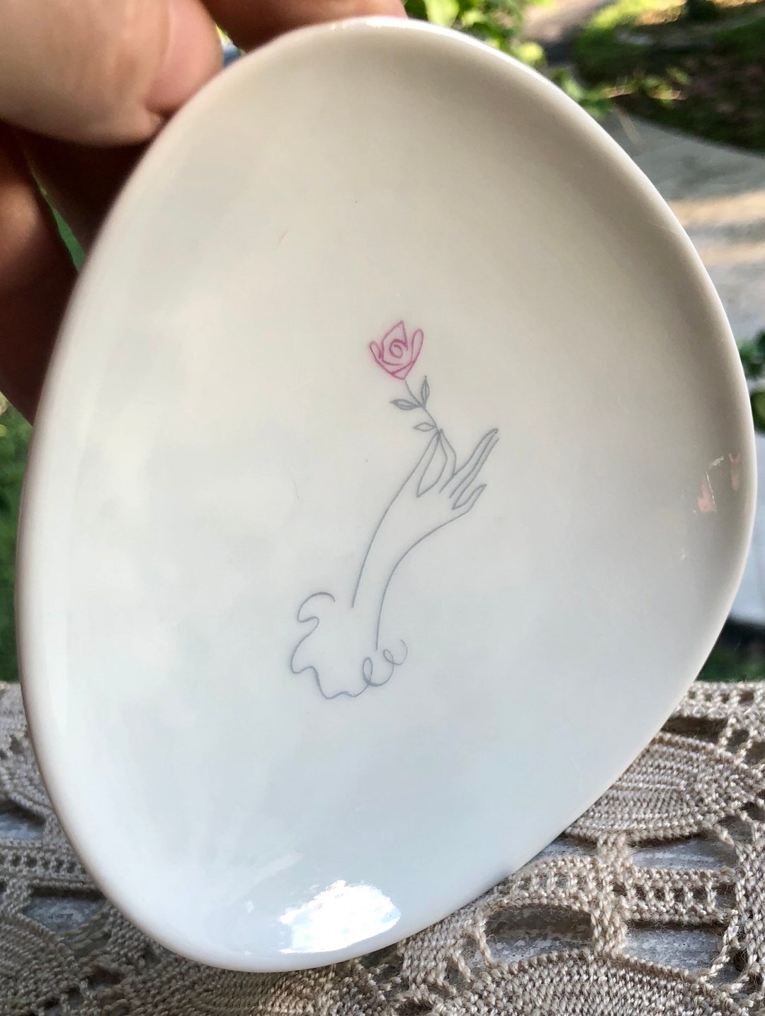 Rosenthal Selb Germany Pin Dish Trinket Decorative Triangular Rounded ...