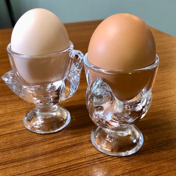 Clear Glass Egg Cup D - Etsy