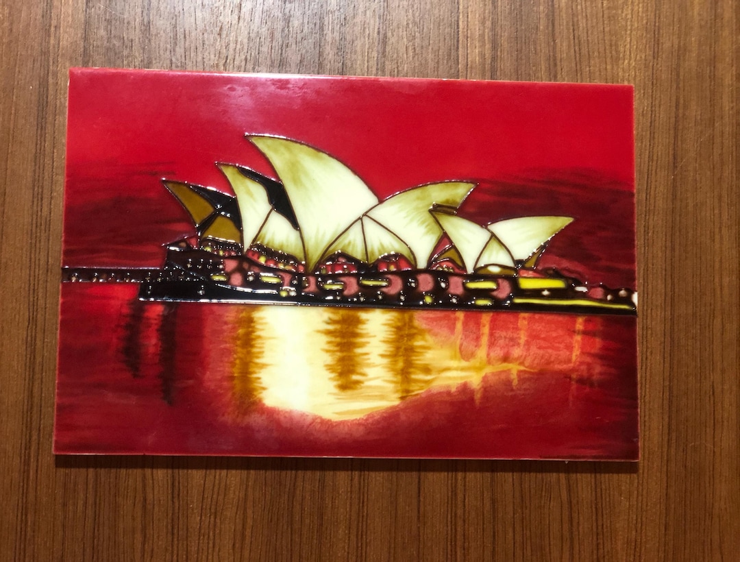 Ceramic Art Tile Sydney Opera House Australia Handmade Artistic ...