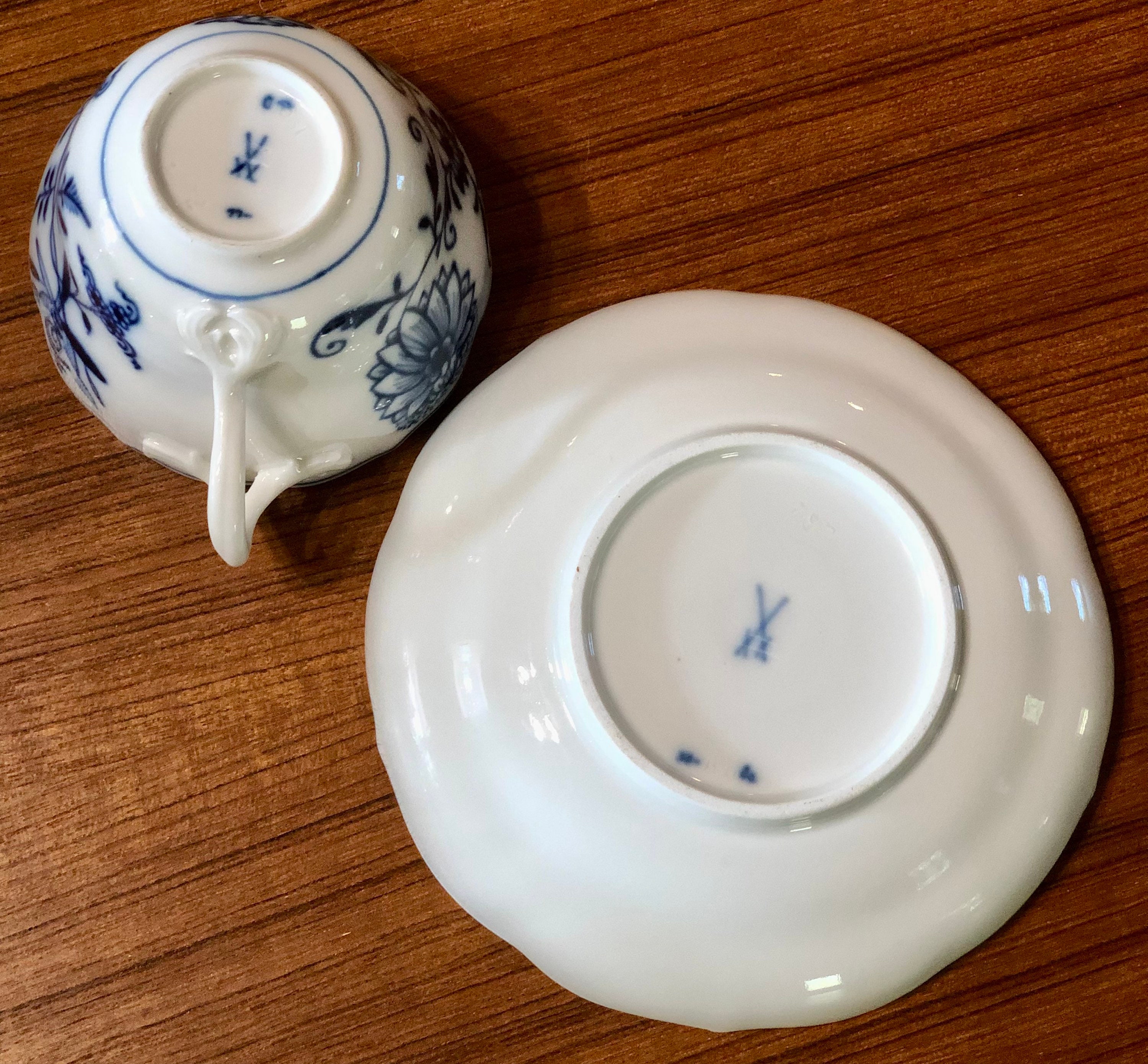 Vintage Meissen Blue Onion Porcelain Tea Set Vintage Meissen - Etsy