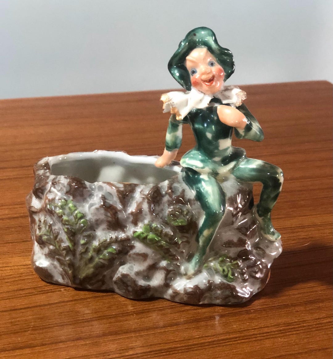 Mischievous Fairy Pixie Elf Porcelain Figurine Dime Store Pottery ...