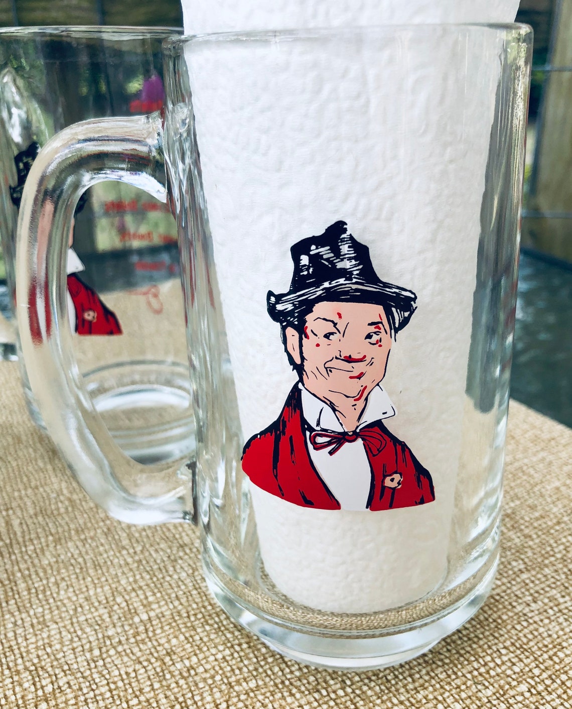 The Gay Philosopher by Henry Major Glassware Clown W/clever Quotes ...