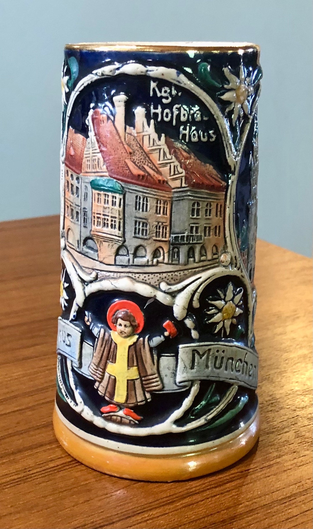 Thewalt Beer Bier Stein Gruss Aus Munchen Hofbrau Haus Oktoberfest Lief ...