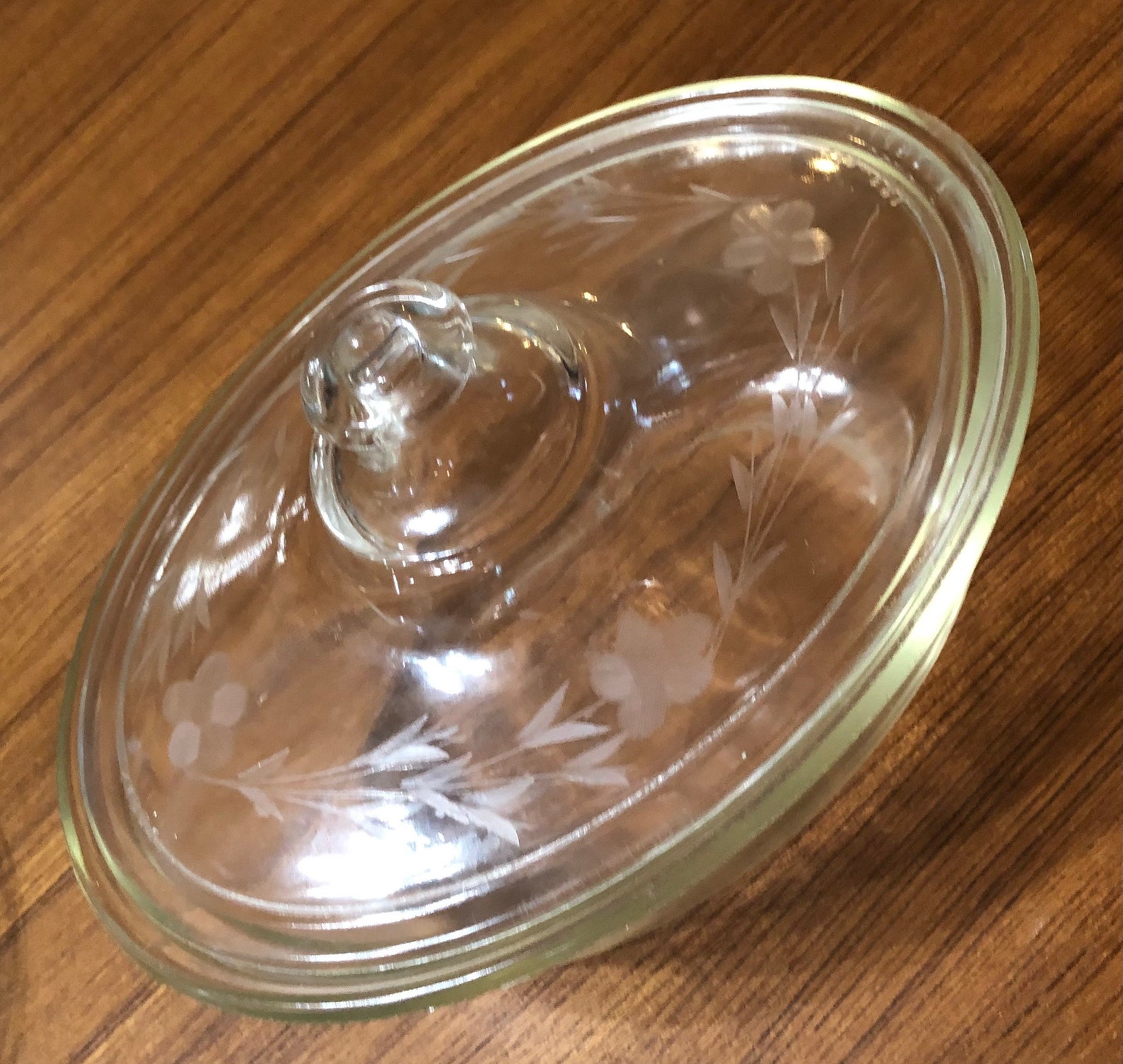 Vintage Pyrex 1 Quart Yellow Tinted Glass Casserole With Victor Lid ...