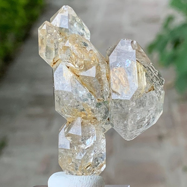 Quartz Crystal With Black Rutile Or Black Tourmaline Inclusions With