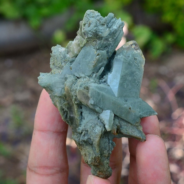 Quartz Crystal With Black Rutile Or Black Tourmaline Inclusions With
