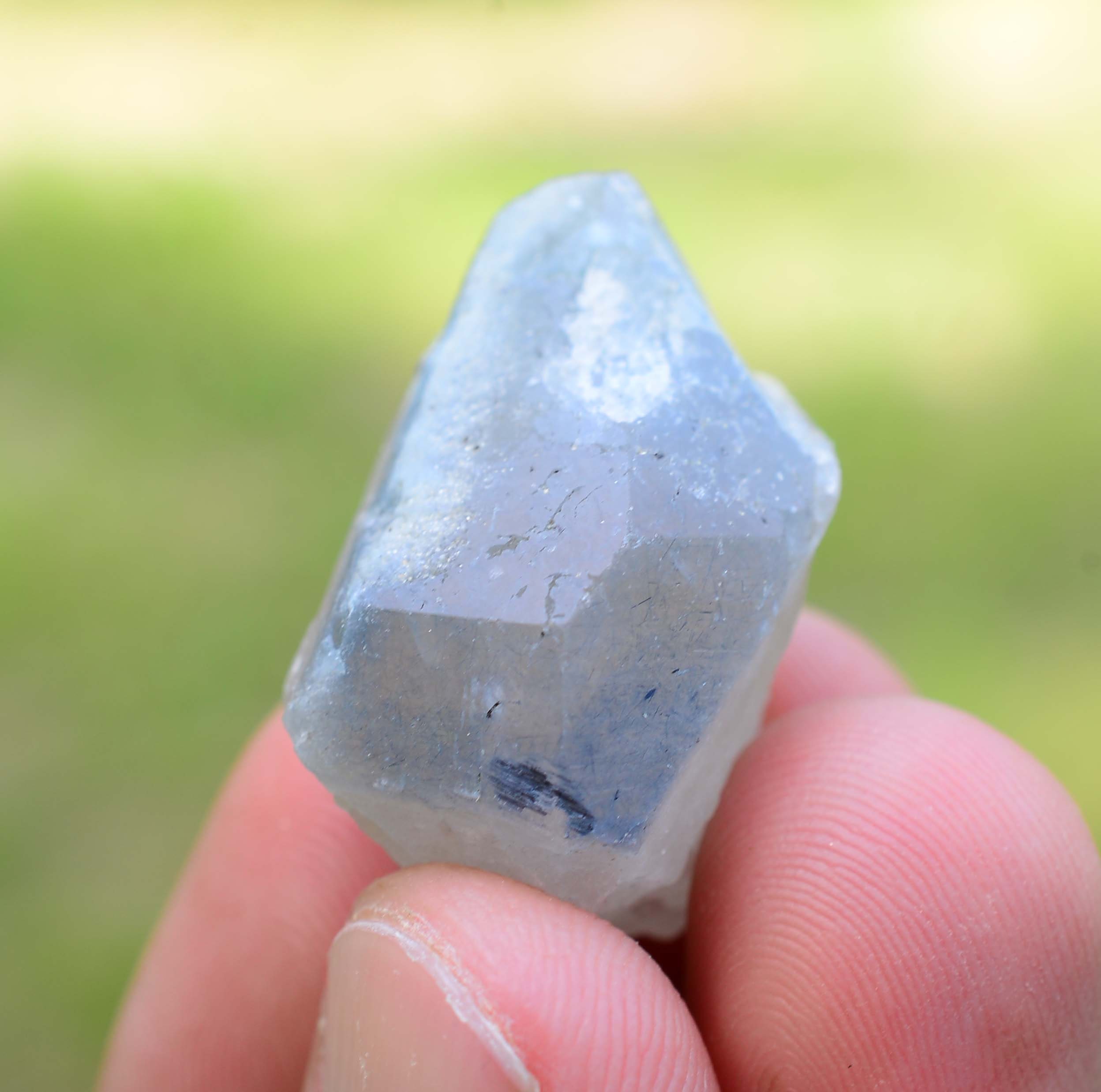 5 Pieces Rare Blue Quartz Crystals With Rare Inclusions From ...