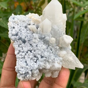 Extremely Rare Blue Quartz & Milky Quartz Crystals Cluster / Quartz ...