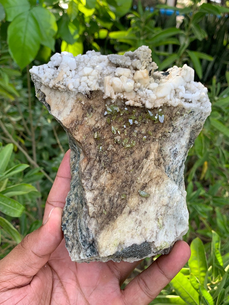 Owl Shape Chrome Green Sphene Titanite Crystals With Feldspar, Pakistan ...