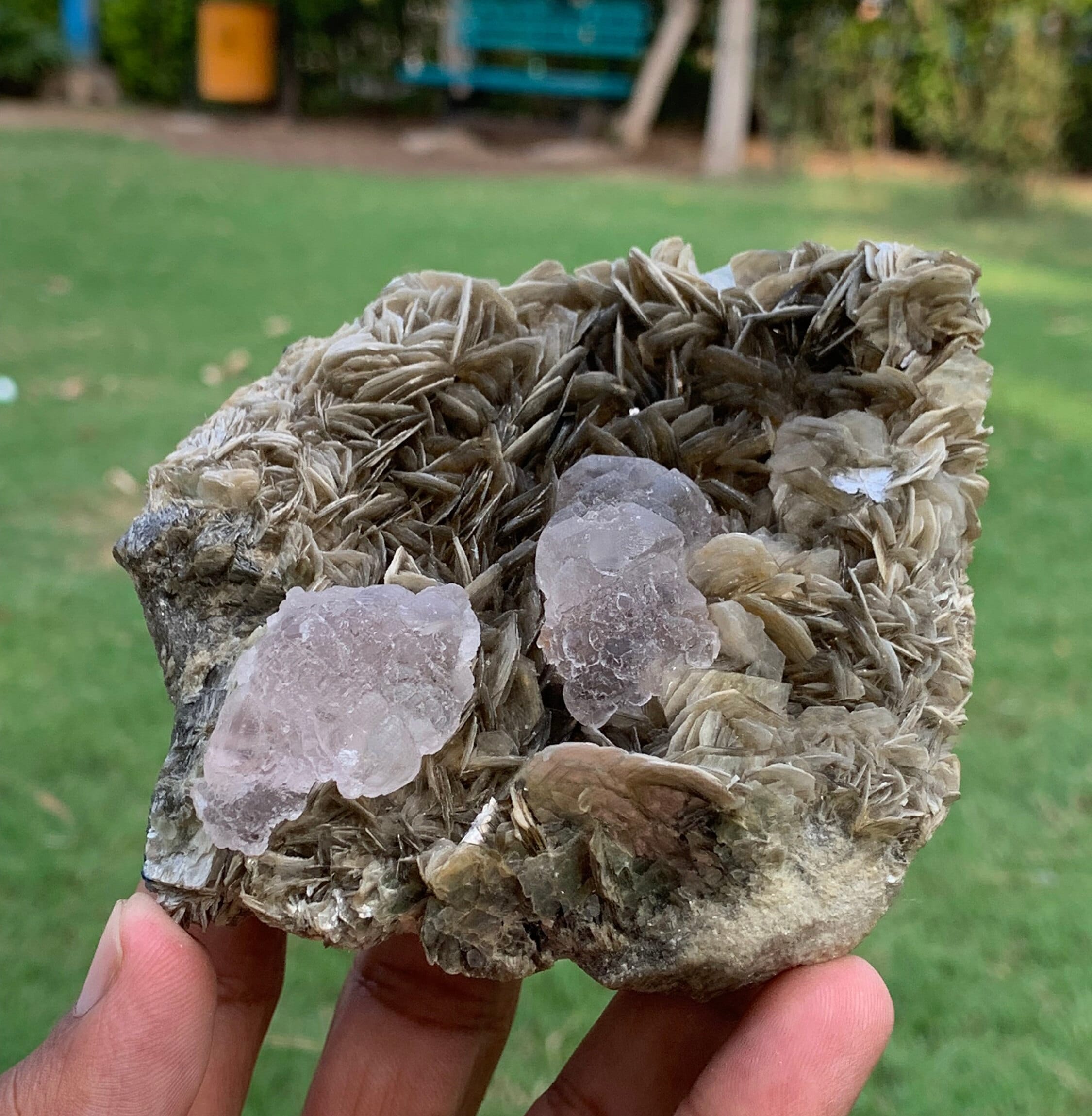 Pink Fluorite Rock