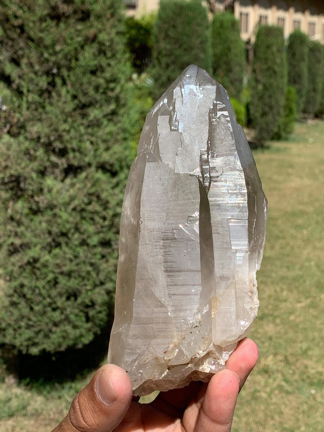 Smokey Quartz With Rare Orange Spessartine Garnet Crystals - Etsy