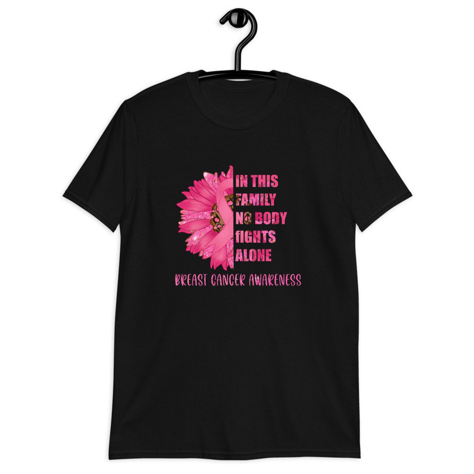 Sunflower Breast Cancer Awareness Ribbon Breast Cancer Etsy