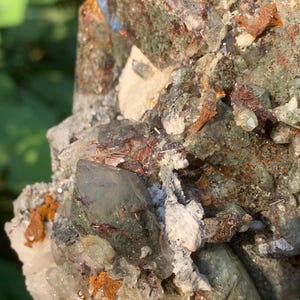 Exceptional Garden Quartz Crystals Cluster With Rare Red Rutile ...