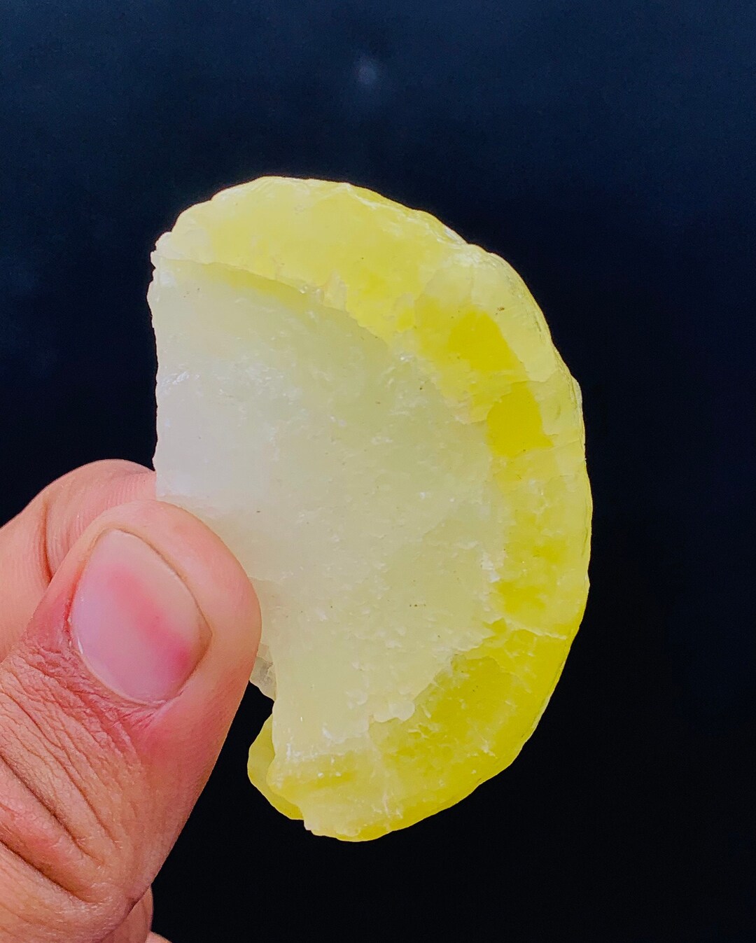 Rich Yellow Botryoidal Bubbly Brucite Crystal Rare Ear Shape Crystal ...