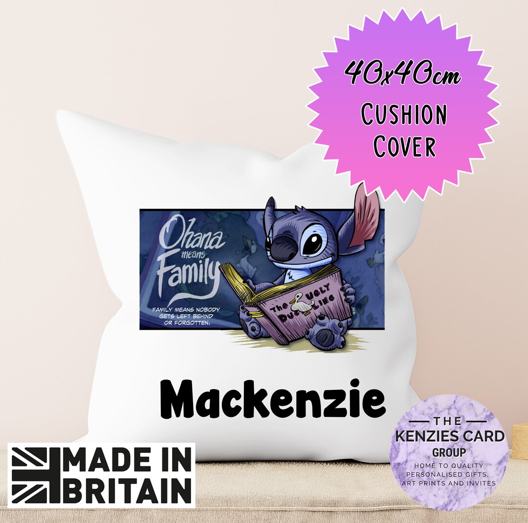 Personalised Lilo and Stitch Soft Cushion Cover Birthday Gift - Etsy