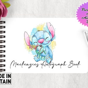 Stitch Inspired Autograph Book Personalised Disney Autograph Book Lilo ...