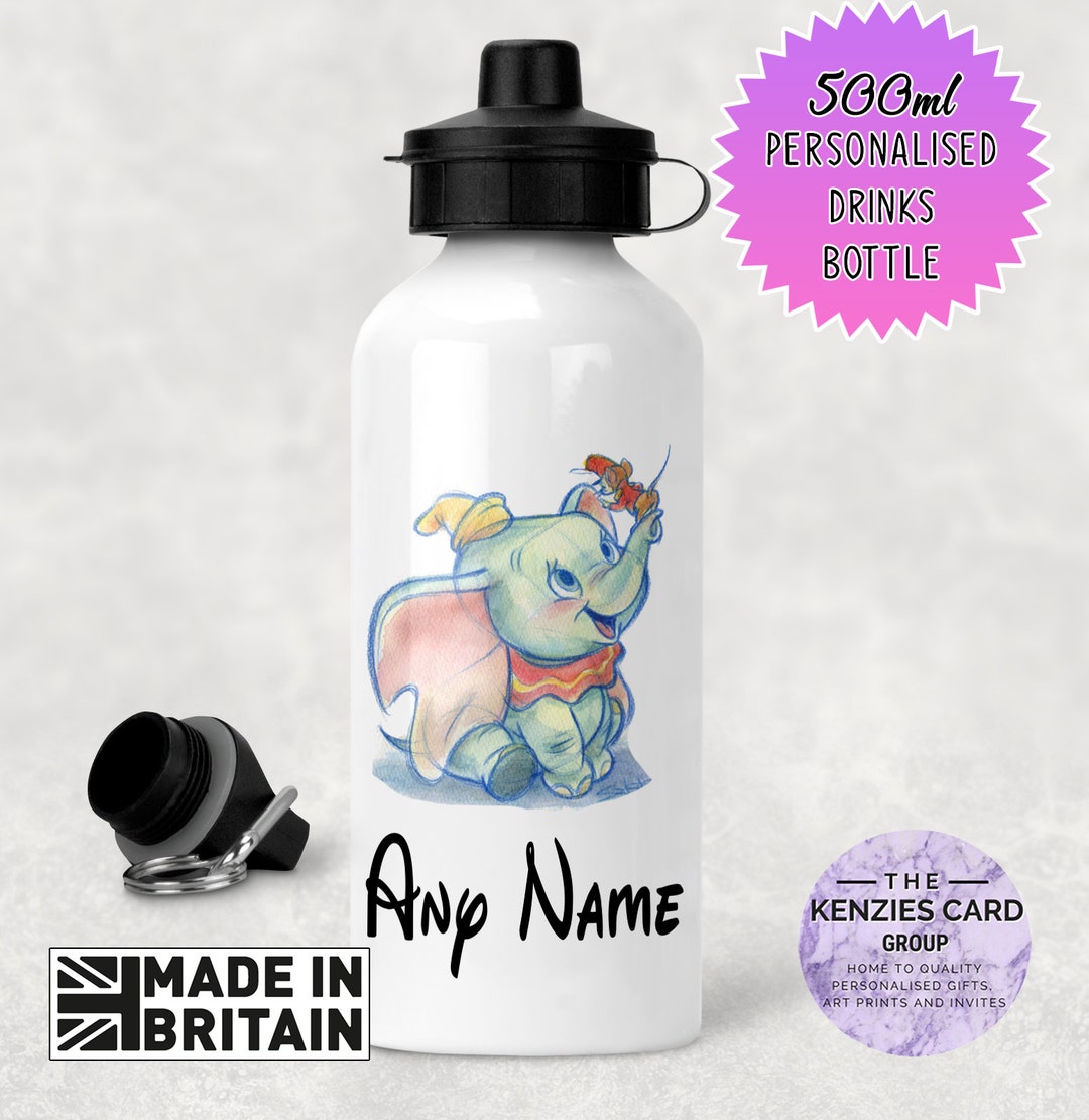 Personalised Disney's Dumbo Sports Water Bottle Superhero Bottle 500ml ...