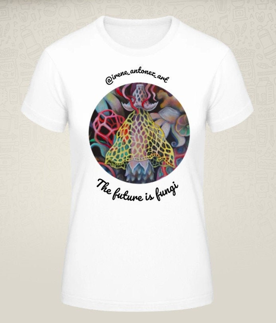 Original Mushroom Art T-shirt,fungi Clothing, Unique Gift Idea,mushroom ...