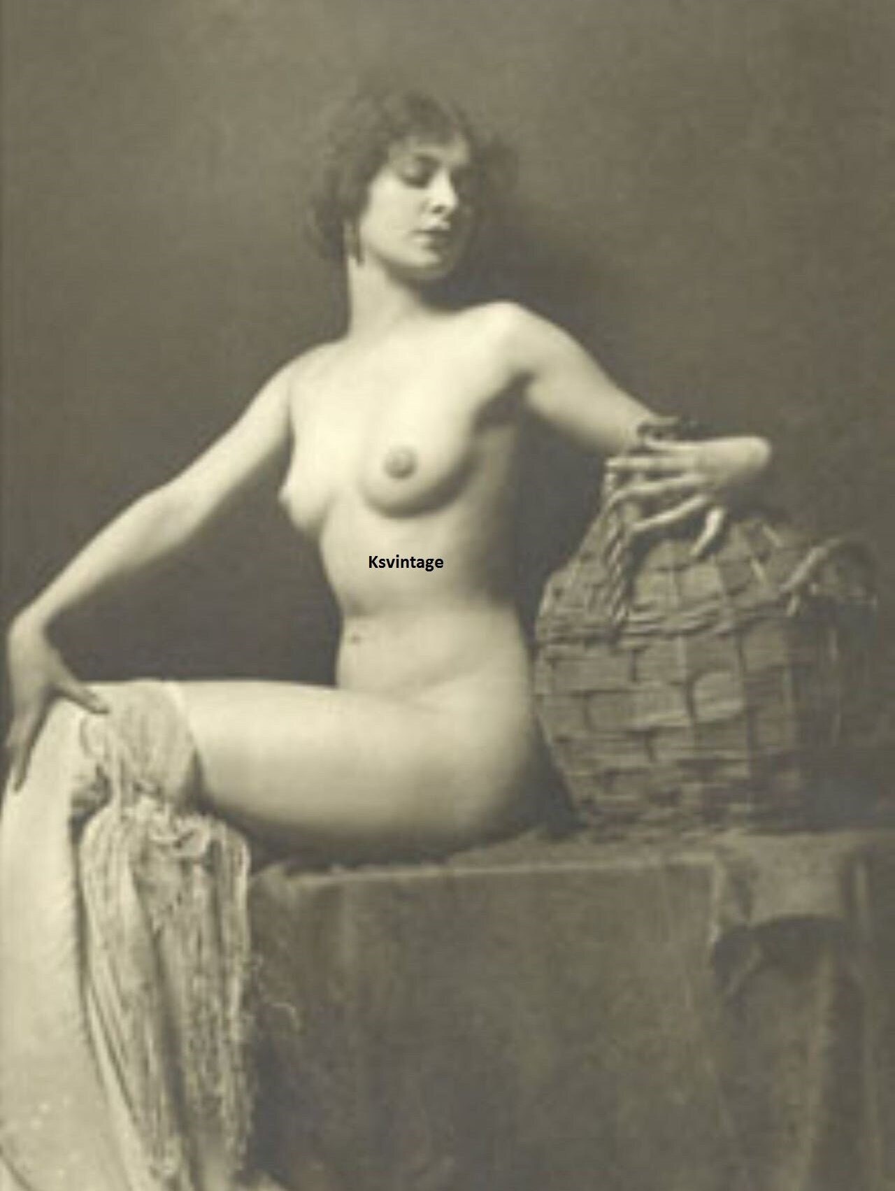 Vintage Nude Gorgeous Skinny Woman Posing Art Photo 4 By 6 Etsy