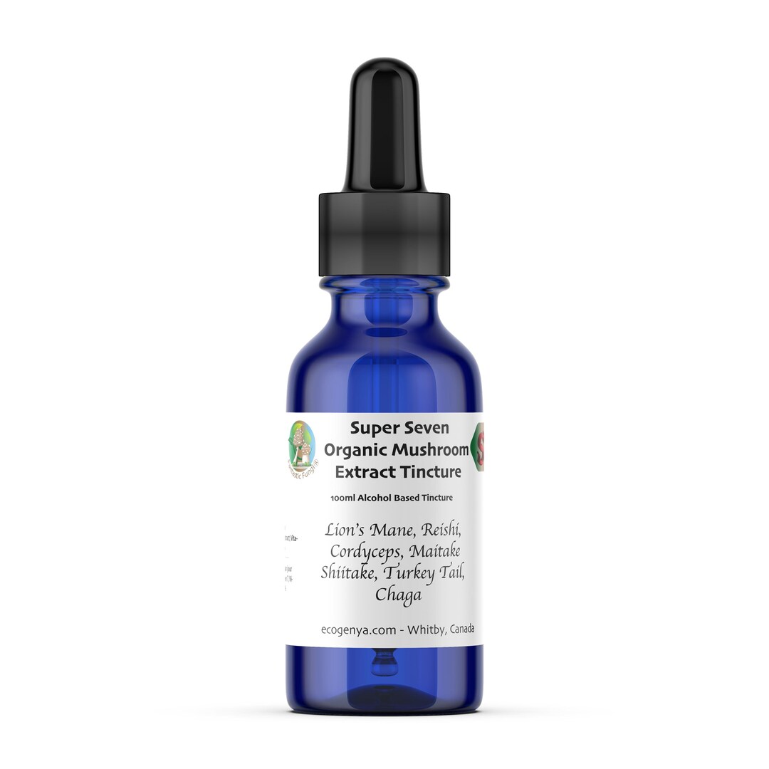 Super 7 Mushroom Blend Tincture - High Potency Extract - Master Blend ...