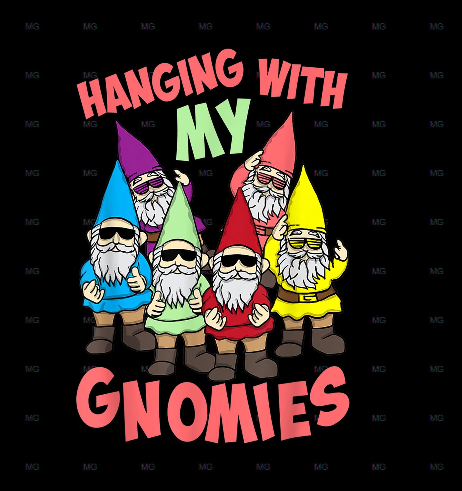 Hanging With My Gnomies Shirt Gnome Christmas Lovers Gift | Etsy