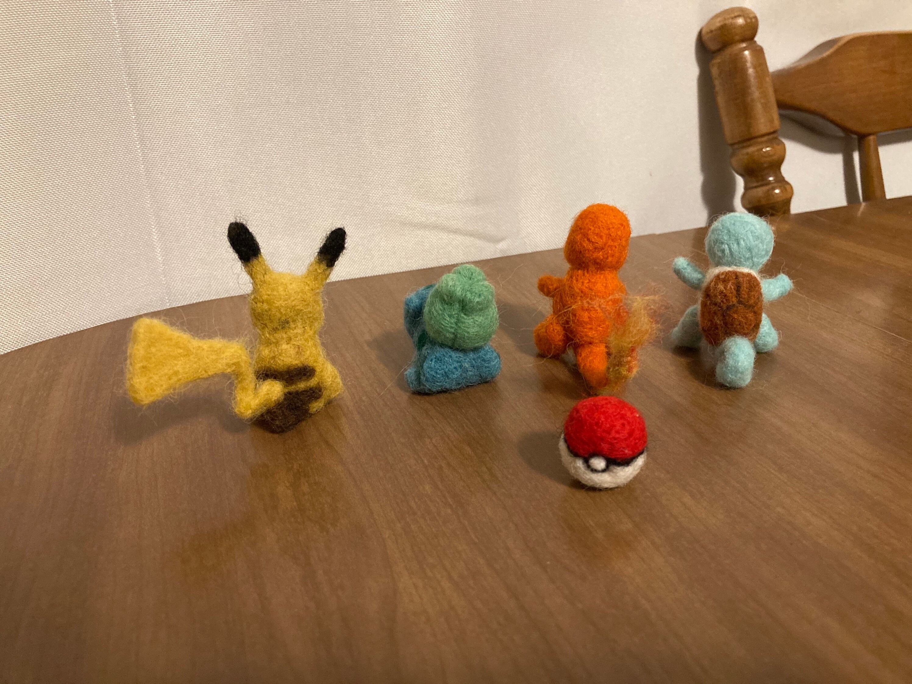 Handmade Pokemon Figures, Mini Pokemon, Needle Felted Pokémon, Pikachu ...