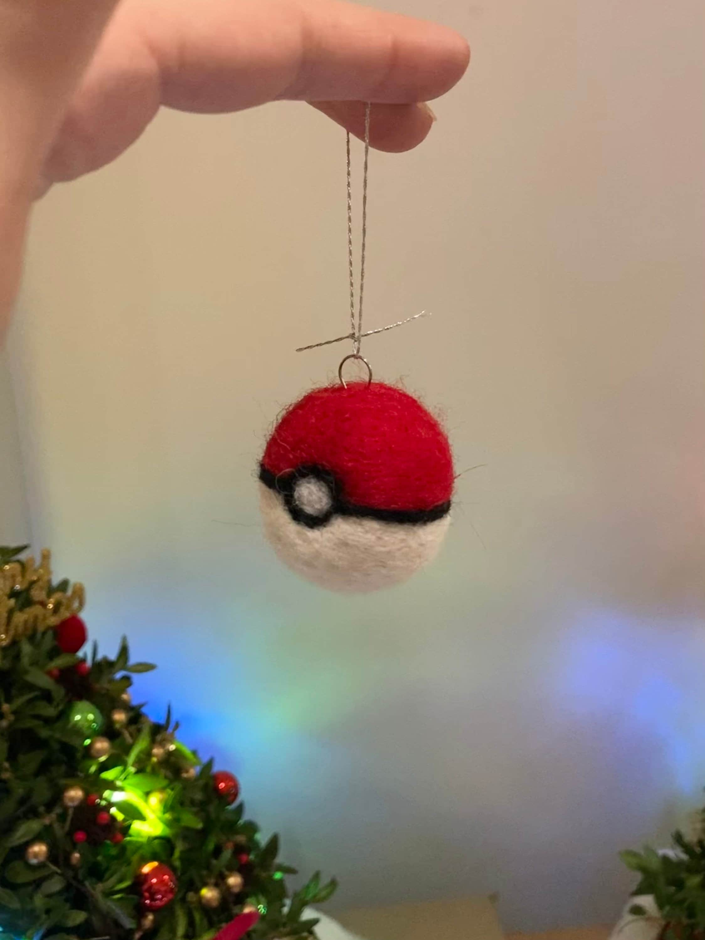 Pokéball Ornaments Handmade Needle Felted Decor Pokemon - Etsy