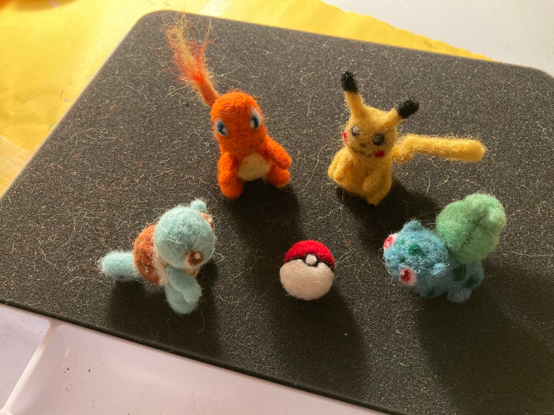 Handmade Pokemon Figures, Mini Pokemon, Needle Felted Pokémon, Pikachu ...