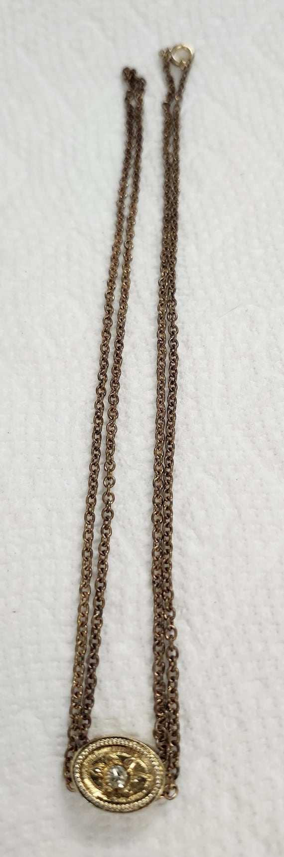 Vintage victorian slide chain - Gem