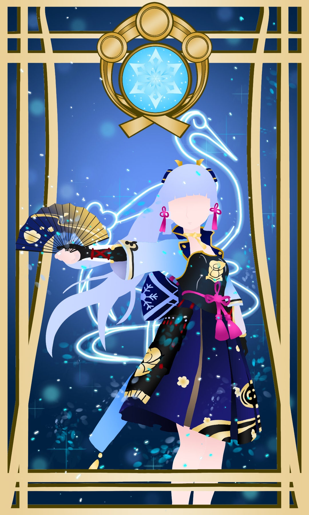 Genshin Impact Card - Kamisato Ayaka - Etsy