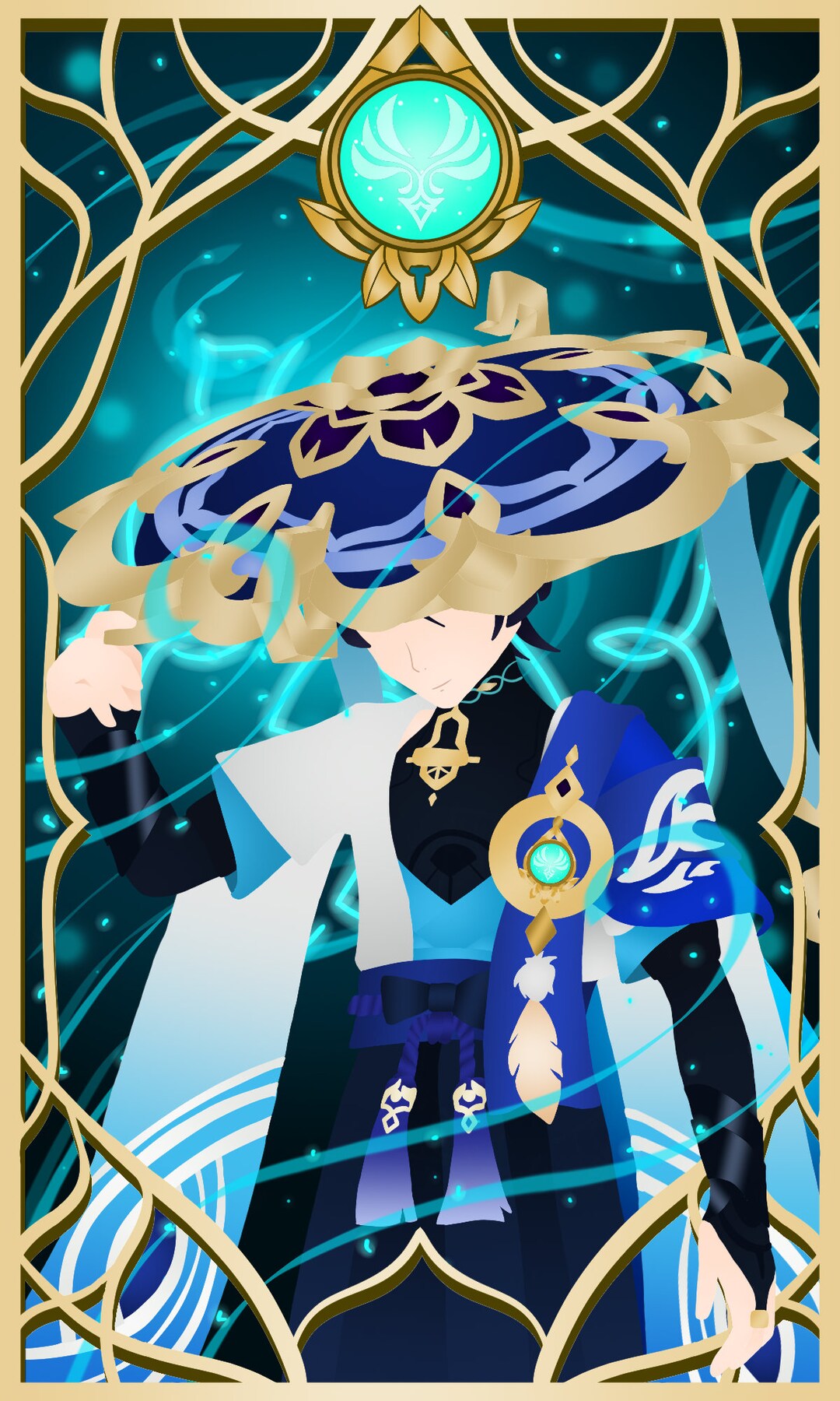 Genshin Impact Card Wanderer - Etsy
