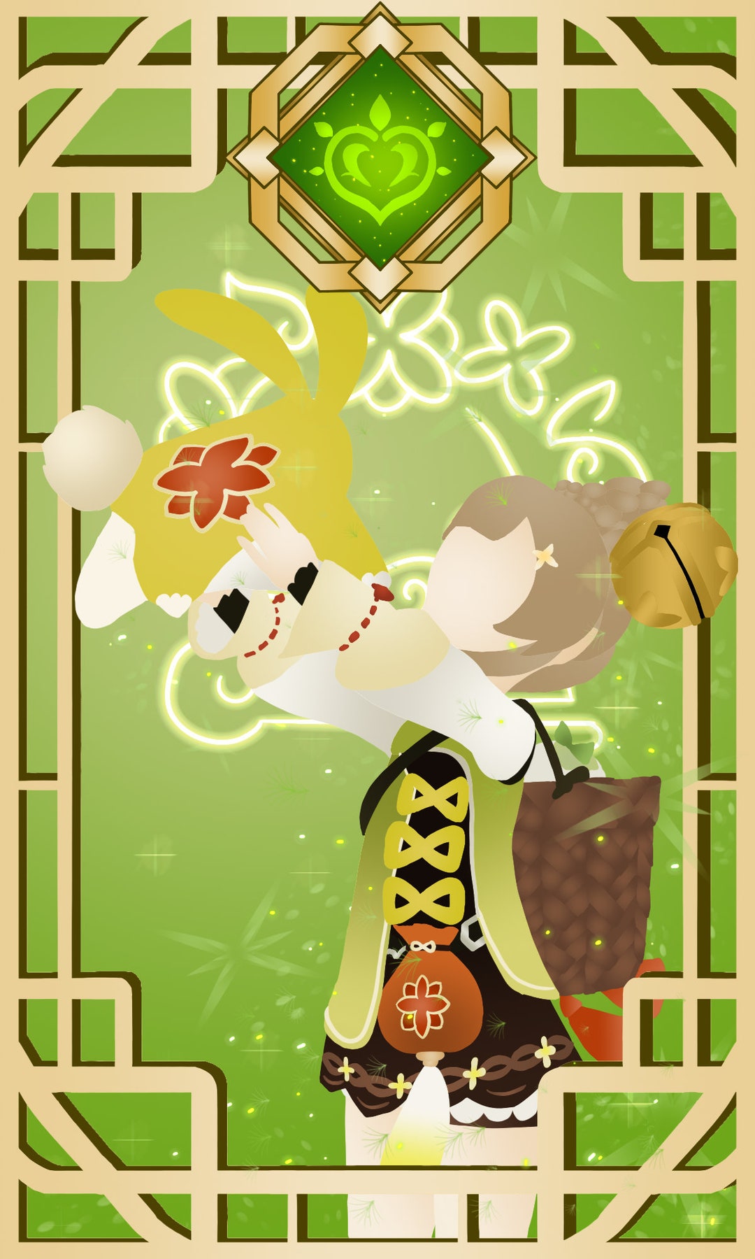 Genshin Impact Card - Yao Yao - Etsy