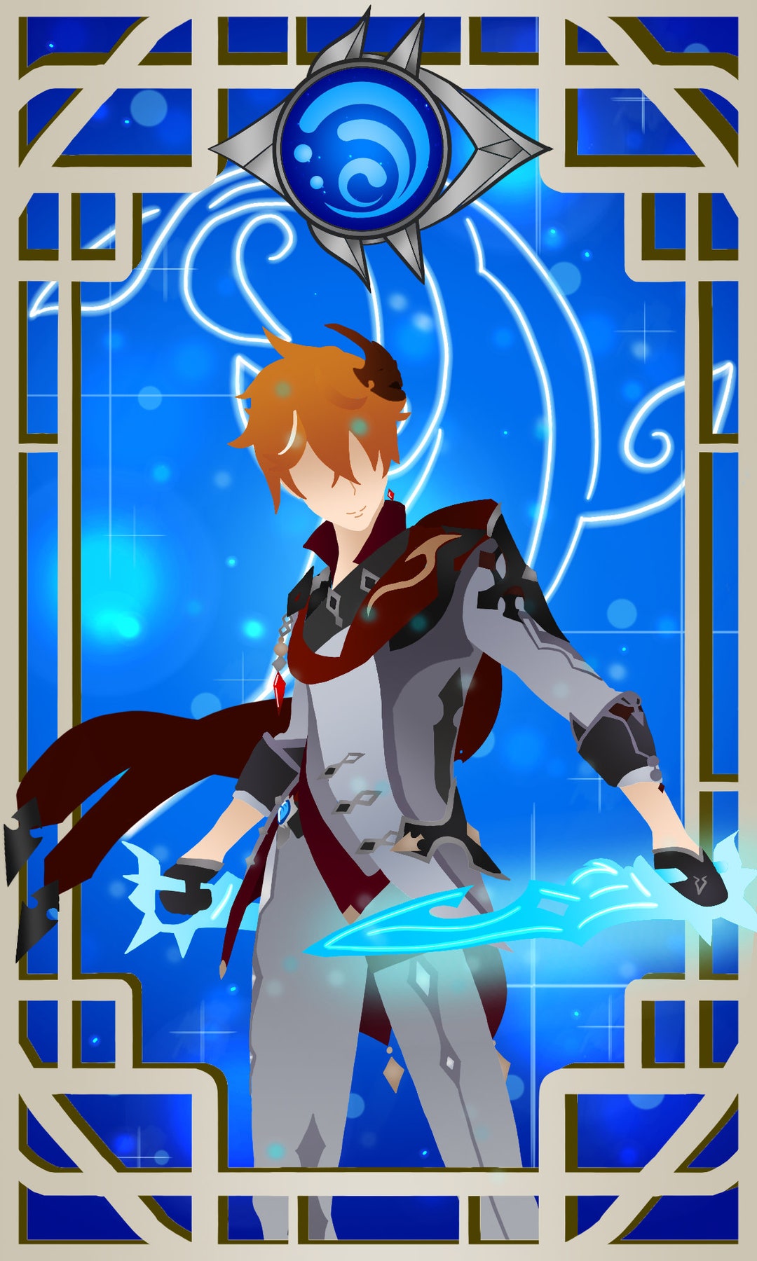 Genshin Impact Card - Childe - Etsy