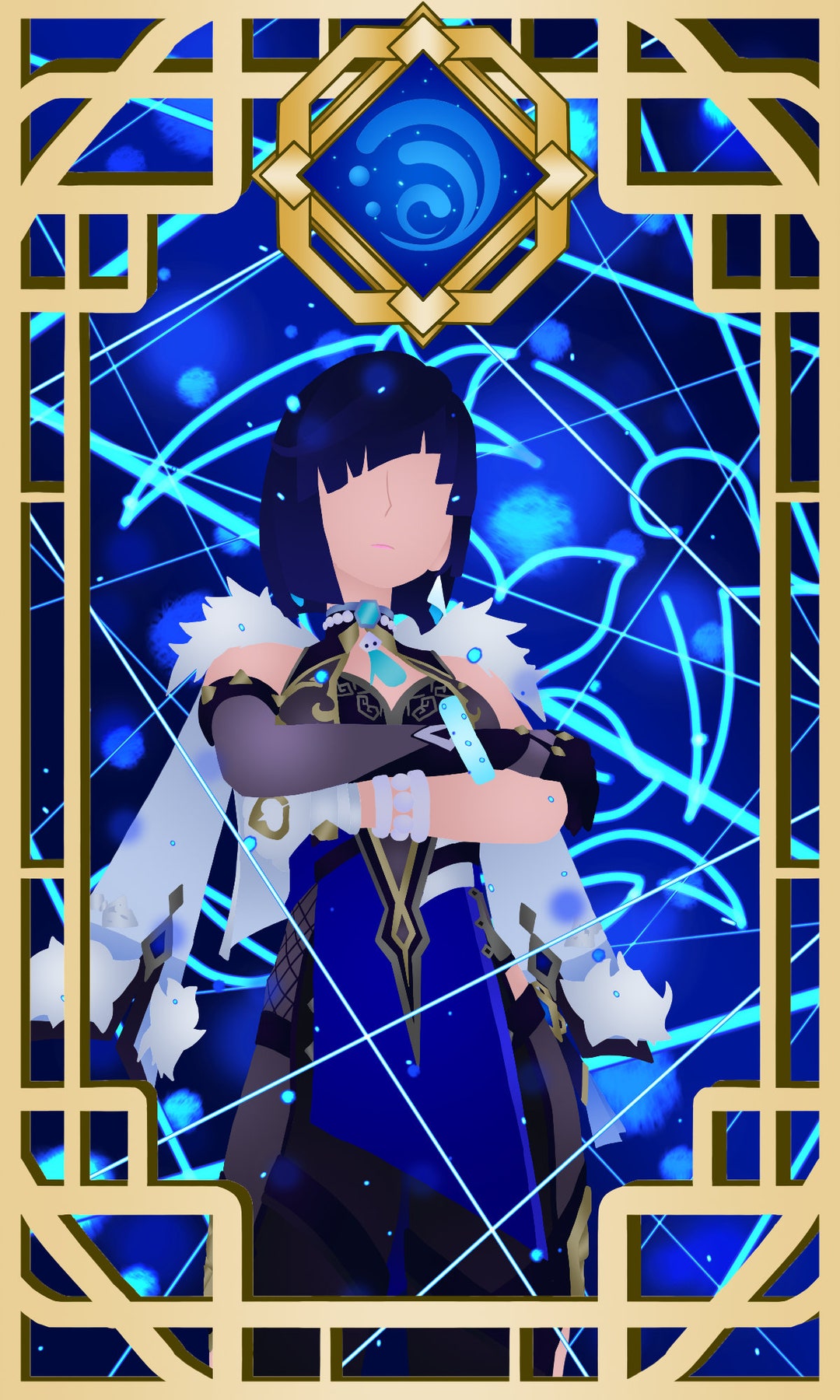 Genshin Impact Card Yelan - Etsy