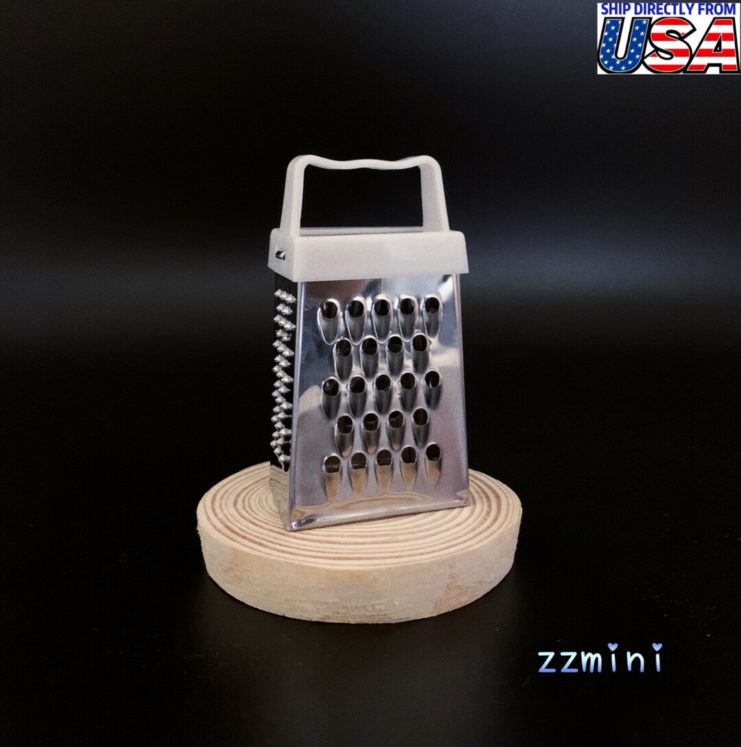 Real Mini Cooking Dollhouse Miniature Stainless Steel White Grater ...