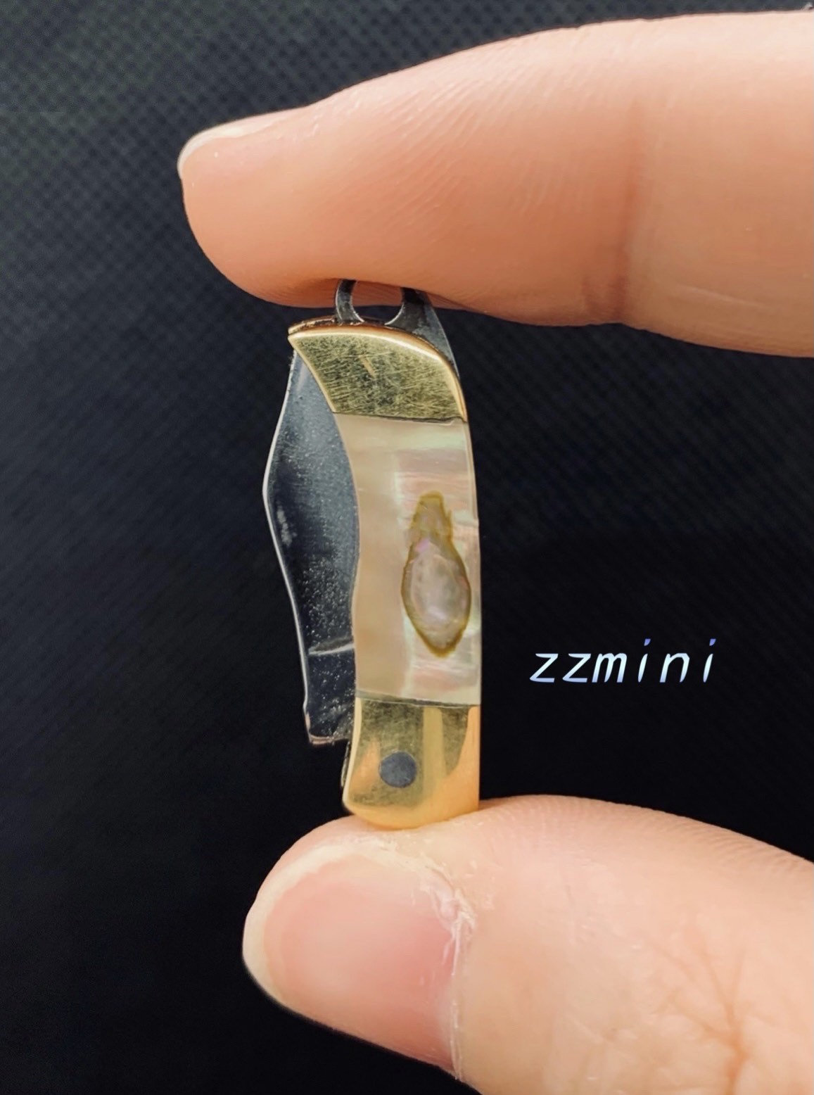 3 SET Miniature Tiny Working Folding Pocket EDC Brass Knife Keychain ...