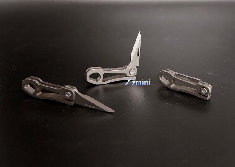 World Smallest Real Titanium Alloys Miniature Tiny Working Pocket Knife ...