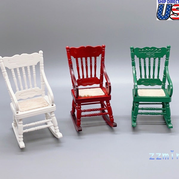 Wooden Miniature Rocking Chair - Etsy