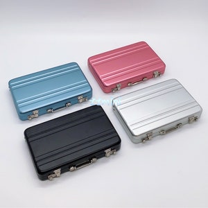 Dollhouse Miniature Travel Metal Suitcase Briefcase Toy Decoration ...