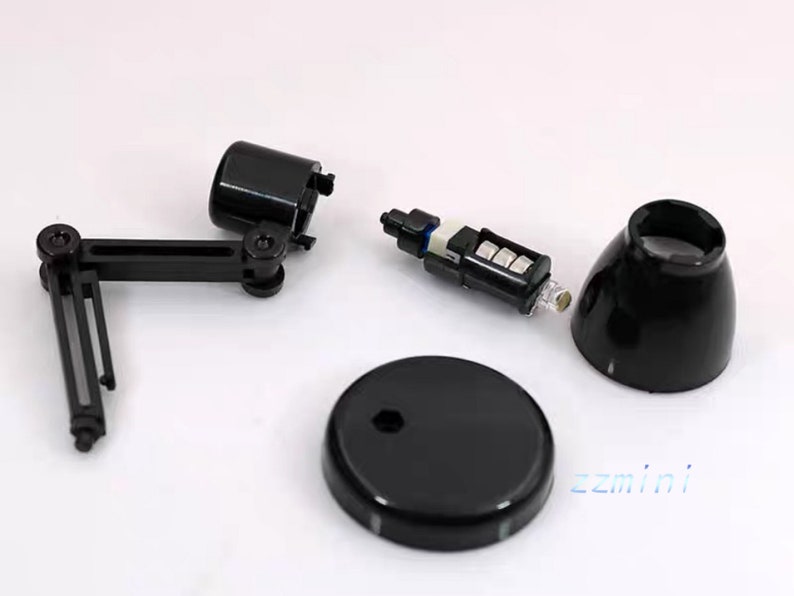 1/6 LED Desk Lamp 2 Pieces(black+white) Light Furniture Dollhouse ...