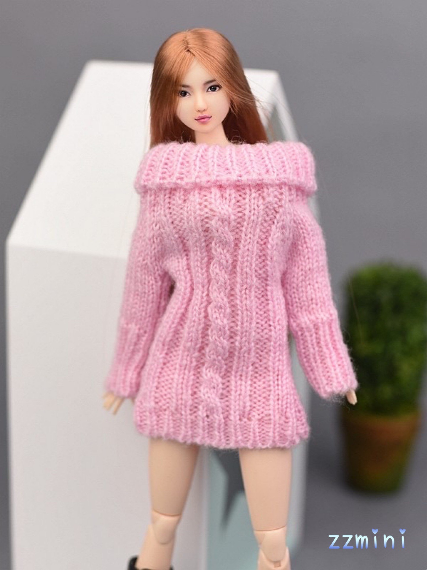 Handmade Clothes for 11.5in Fashion Doll Knitted Warm Miniature Sweater ...