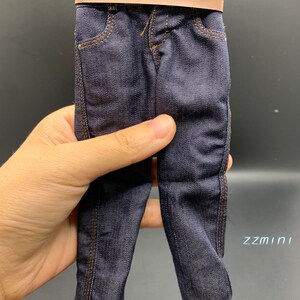 1/6 Scale Men Blue Classic Jeans Pants for 12" Hot Toys Phicen Action ...