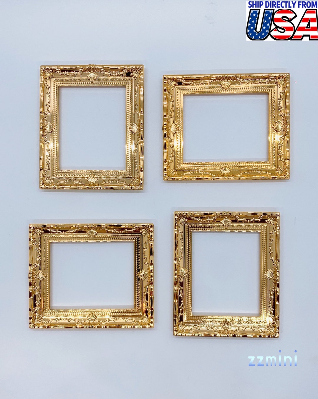 4PCS Frames Dollhouse Miniature Pictures Photo Frames for Decoration ...