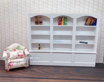 Miniature Library, Magnolia Blackboard, Scale 1:12 , Wood Dollhouse ...